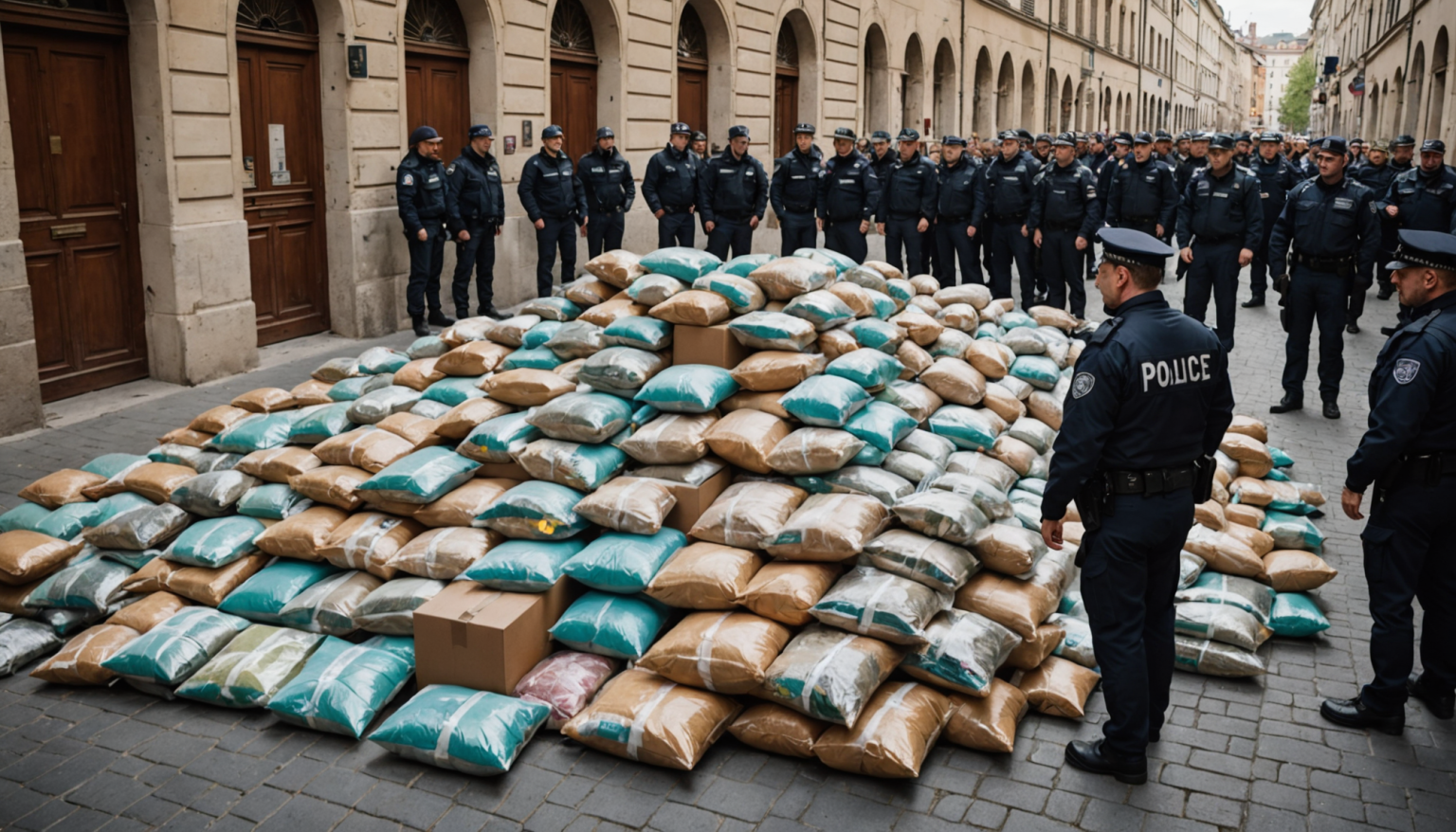 Lyon : Saisie impressionnante de 300.000 euros de drogue, 128.000 euros ...